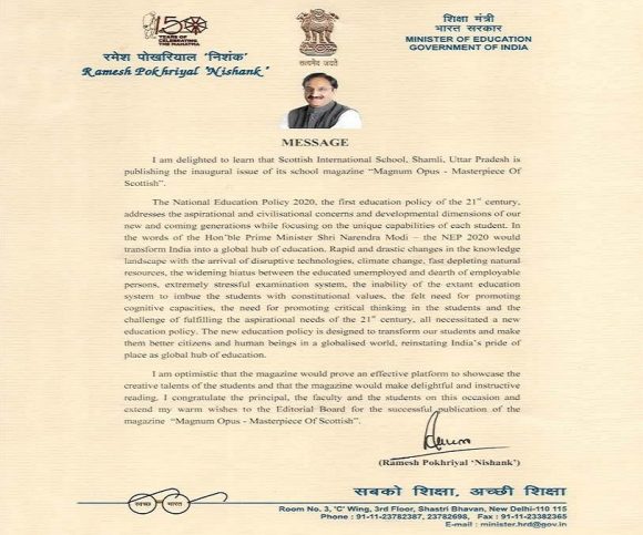 Letters from Dignitaries for Magnum Opus – Scottish International ...